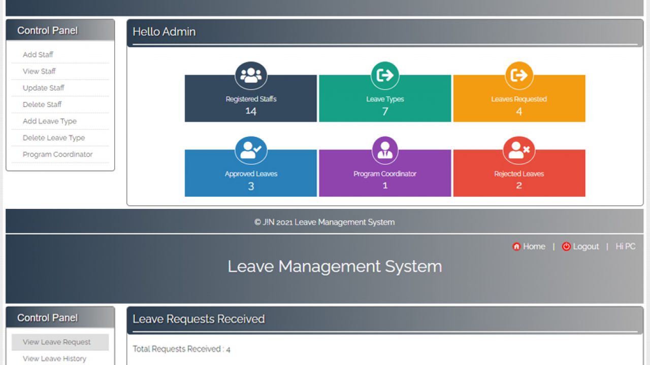 Online Leave Management System In Php Free Source Code
